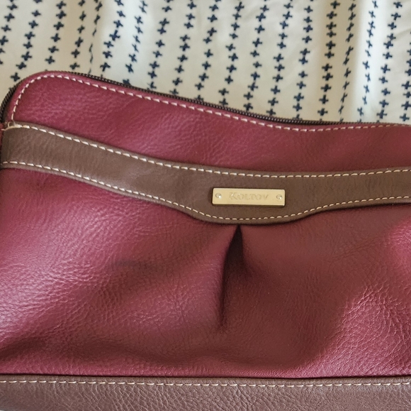 Koltov | Bags | Elegant Burgundy And Brown Womens Bag | Poshmark